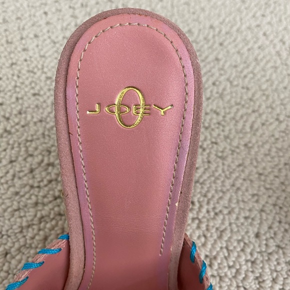 Joey | Shoes | Joey O Pink Leather Wedges | Poshmark